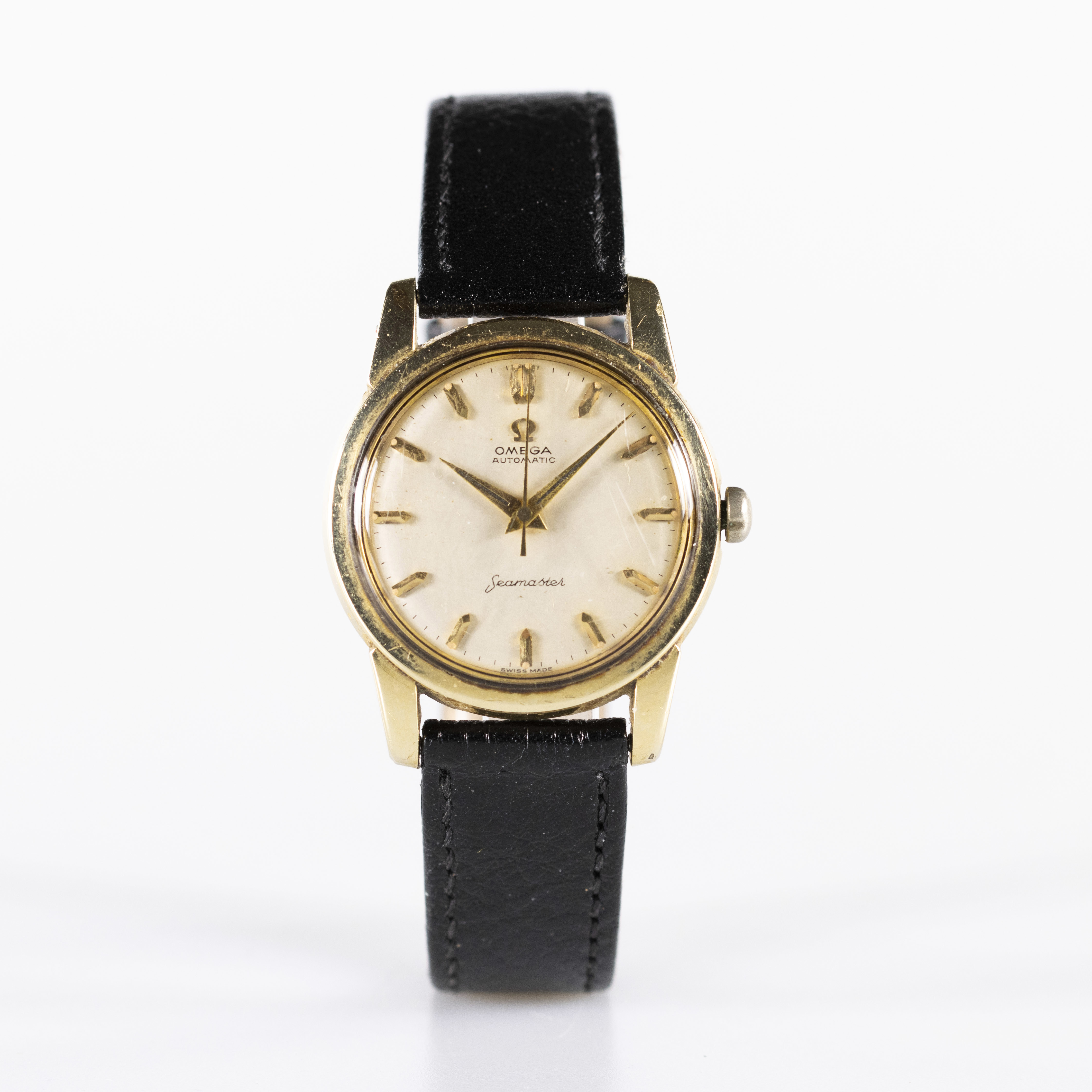 Omega, Seamaster, 34 mm, 2846, guld på stål, 1958 | Auktion